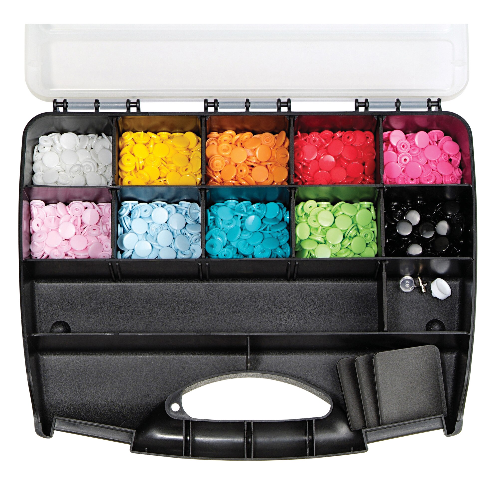 Set 300 capse plastic rotunde diametru 12,4 mm - 30 de nuante Color ...