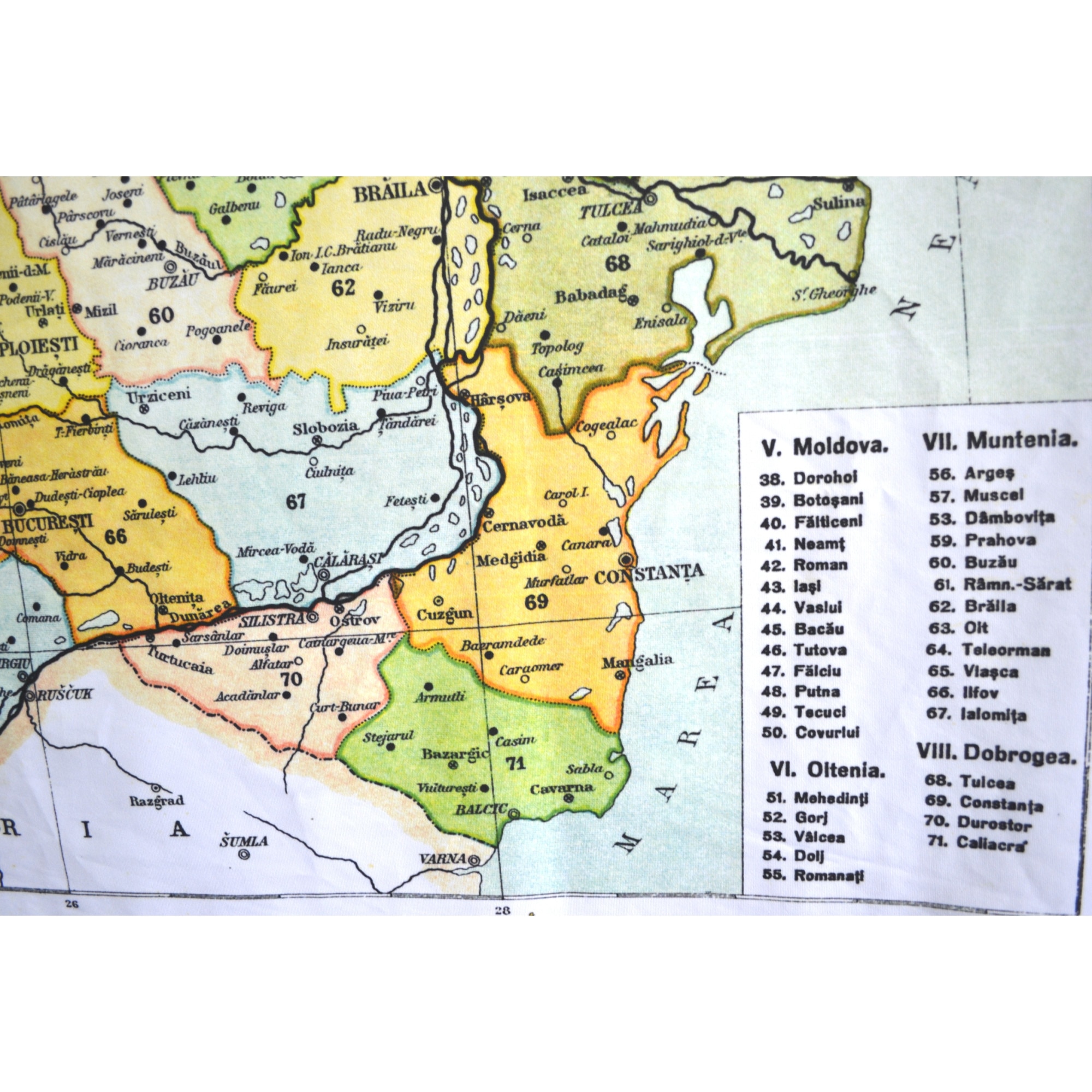 Harta Romaniei 1925 - 150 x 120 cm - eMAG.ro