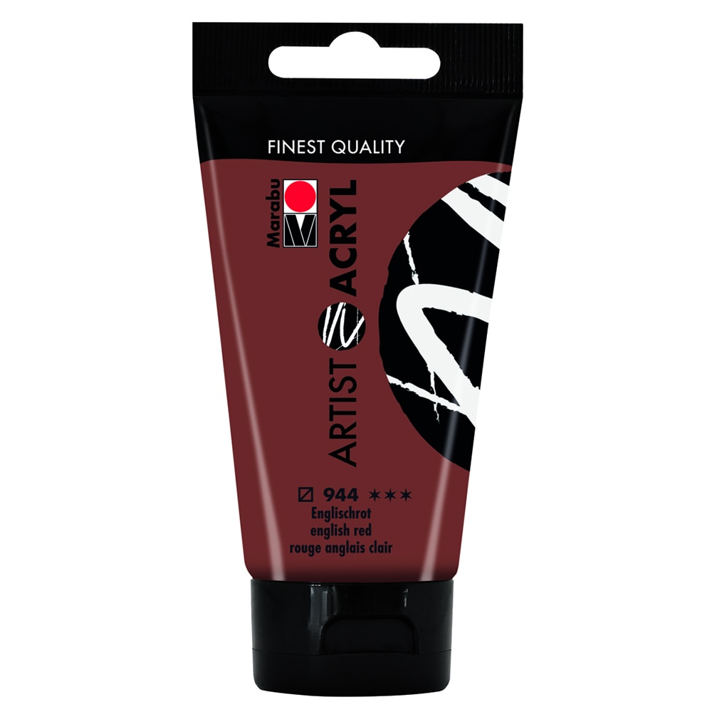 Akril szín Artist Acryl, Marabu, 75 ml, angol vörös - eMAG.hu