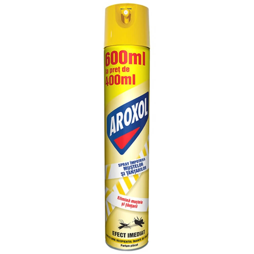 Insecticid Spray Impotriva Mustelor si Tantarilor, Aroxol, 600 ml ...