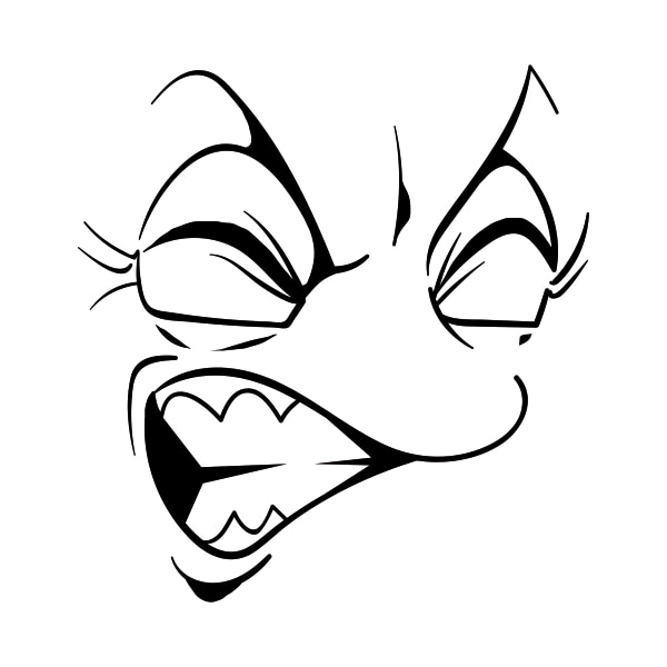 Sticker pentru vasul de toaleta, cu emoji amuzant, negru, 25 x 26 cm ...