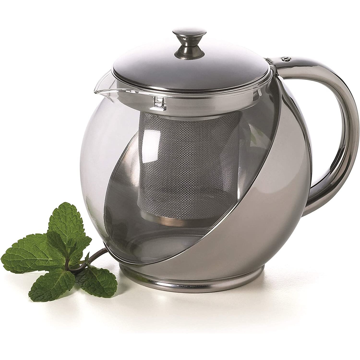 Ceainic inox cu infuzor Color Life, 900 ml - eMAG.ro