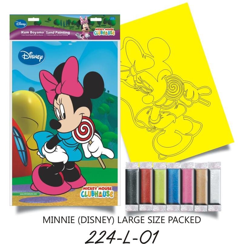 Plansa pictura cu nisip colorat Minnie, Red Castle, PKL224 - eMAG.ro