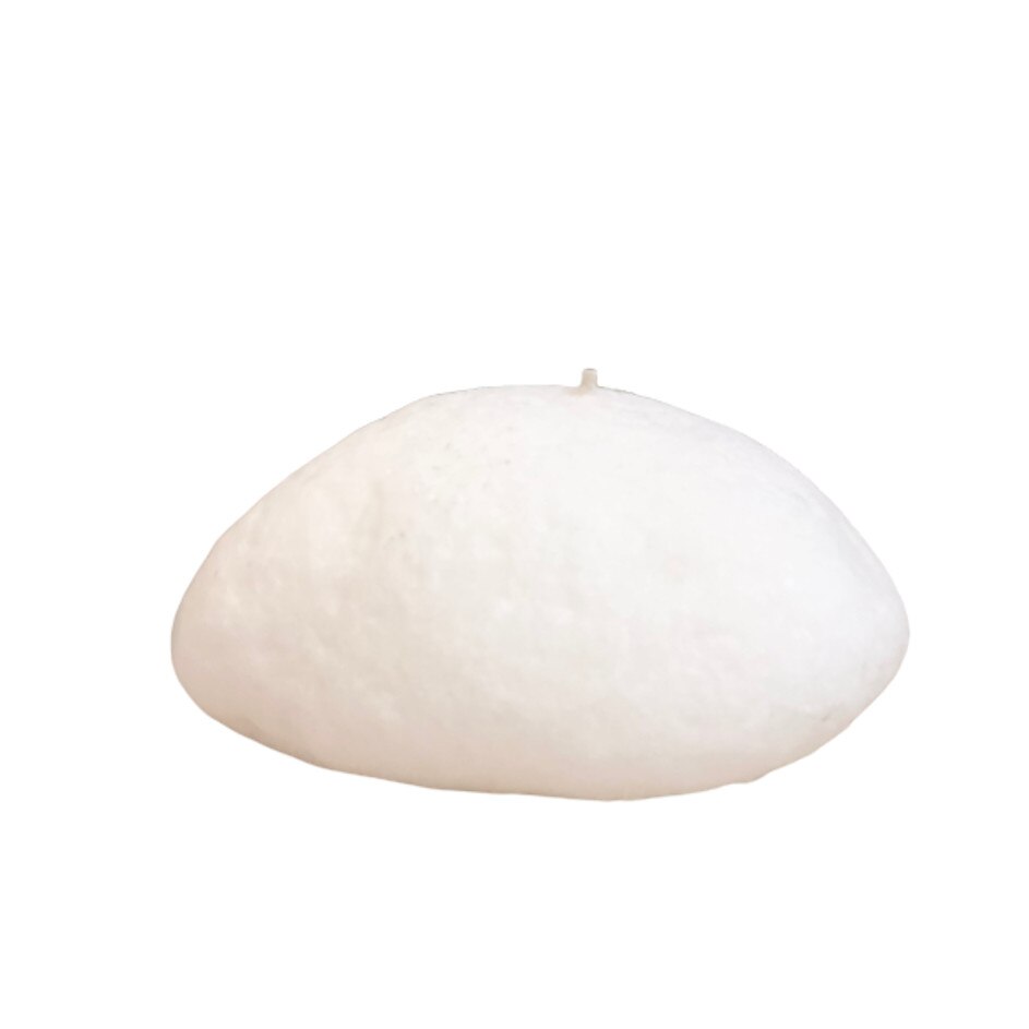 Lumanare decorativa Piatra de Rau, Raftul cu Lumanari, mare, alba, 600 ...