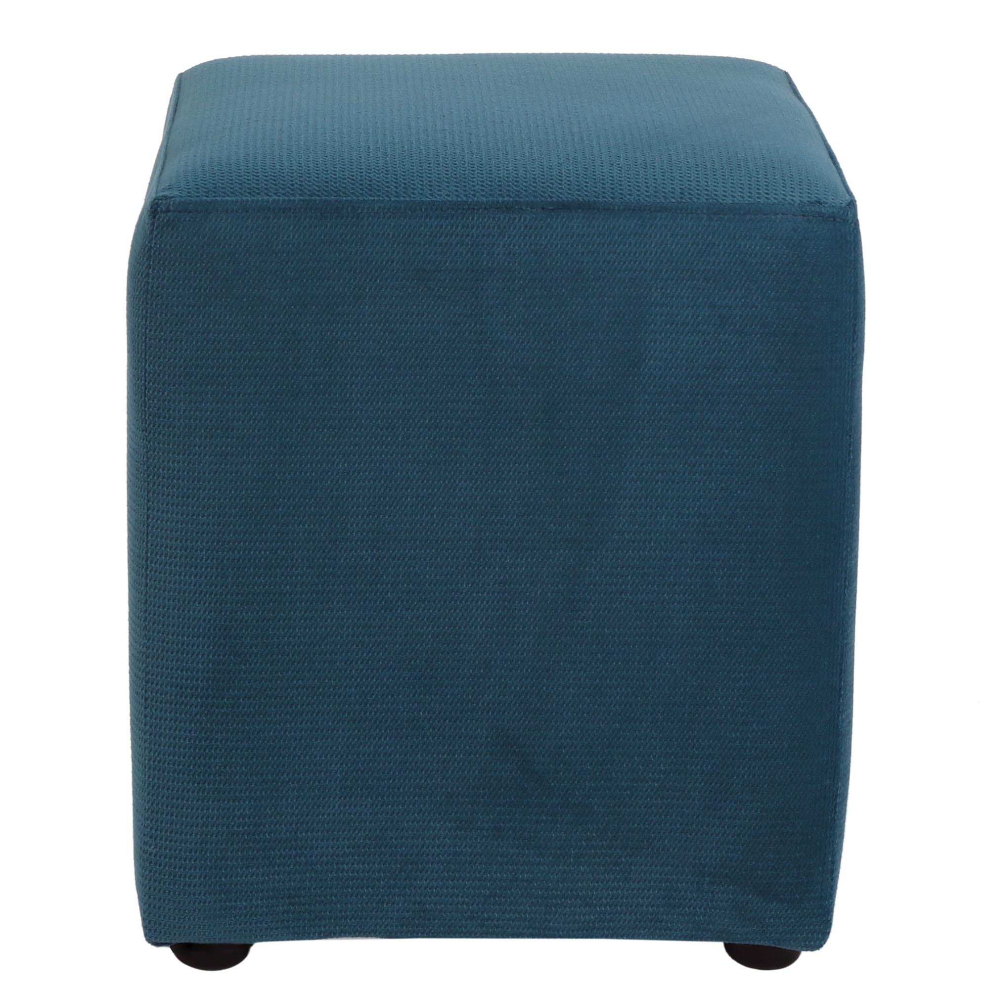 Taburet Cube, stofa, Diamond Turcoaz - eMAG.ro