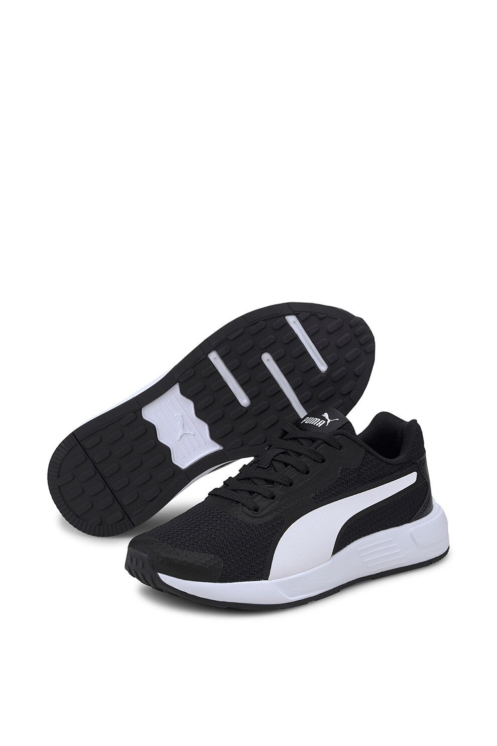 Puma, Спортни обувки Taper с лого, Черен/Бял, 37 EU - eMAG.bg