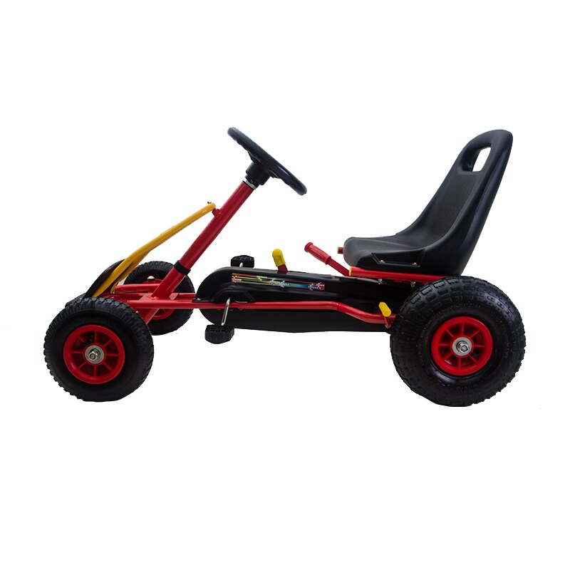 Kart cu pedale si roti gonflabile Storm Red - eMAG.ro