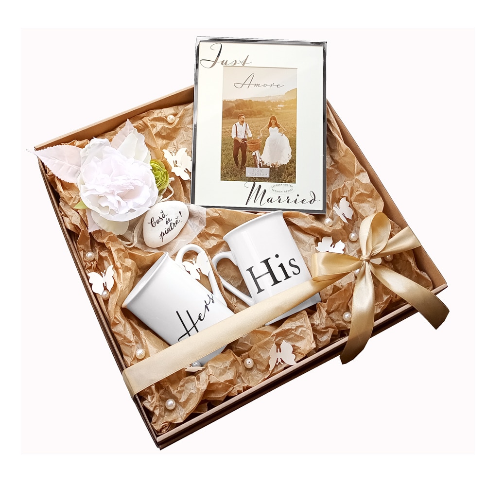 Set cadou pentru nunta, Ambient Box, cu 5 produse premium, “His and ...