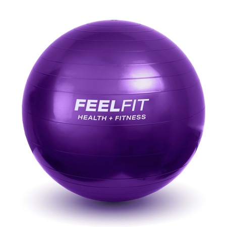 Minge pentru fitness, yoga, exercitii gimnastica, diametru 65 cm, mov ...