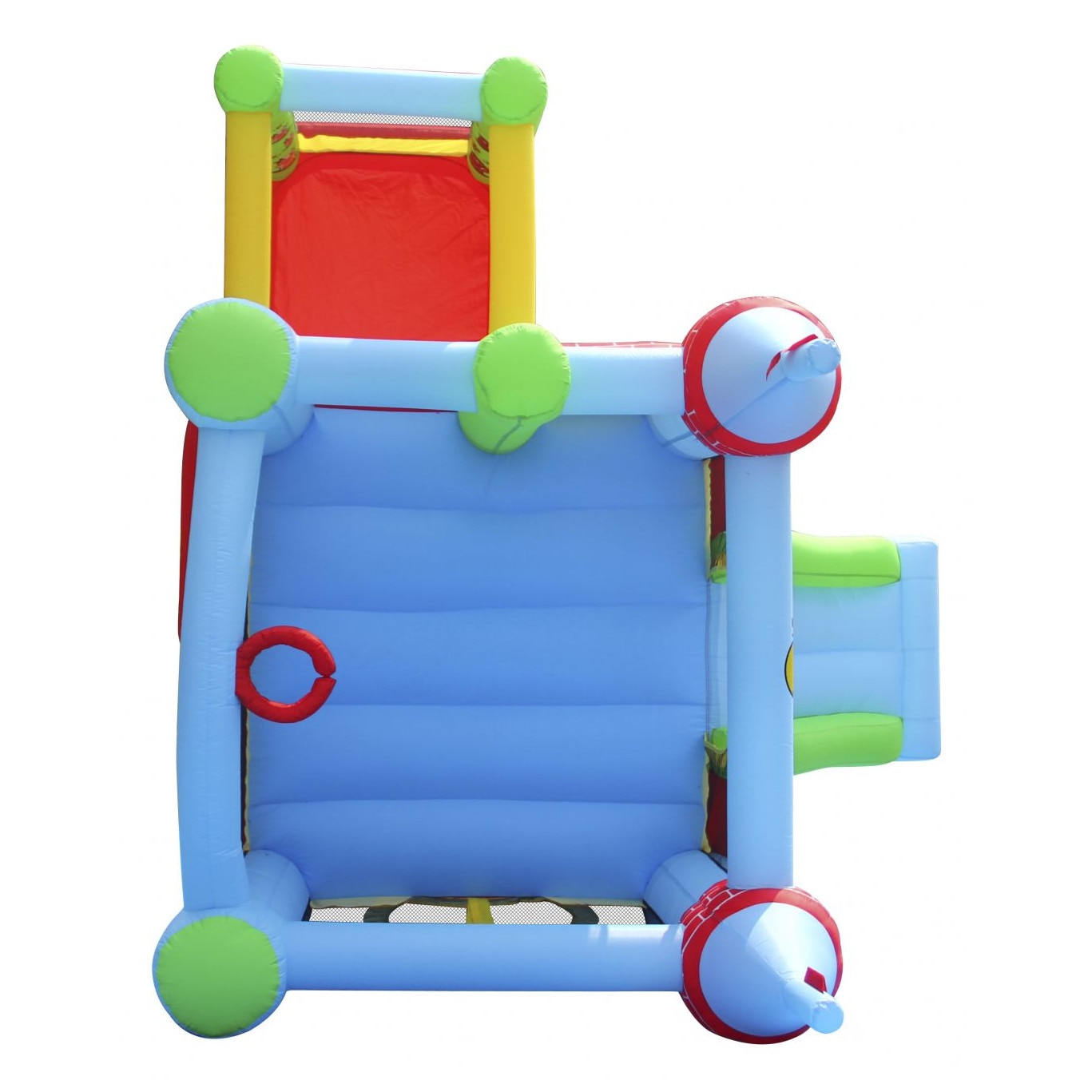 Saltea gonflabila Castel cu tobogan, loc de joaca cu bile, cos de ...