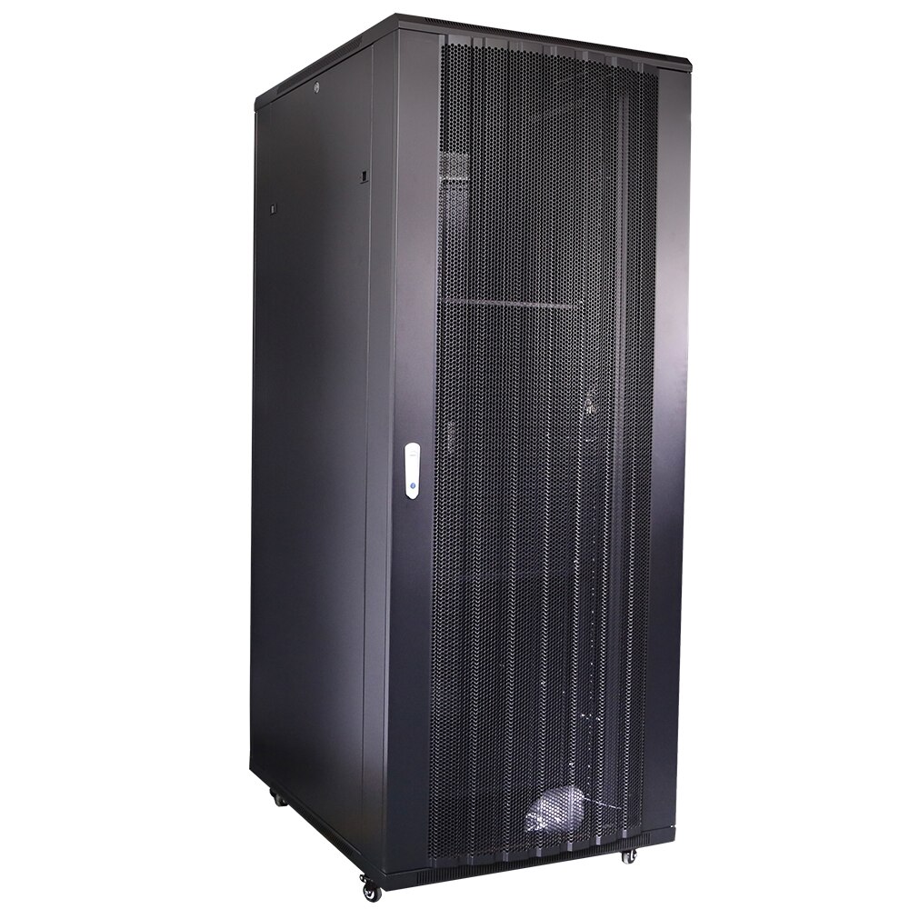 Dulap rack server LanKATT 19" 24U 600x1000, echipat, montare pe podea ...