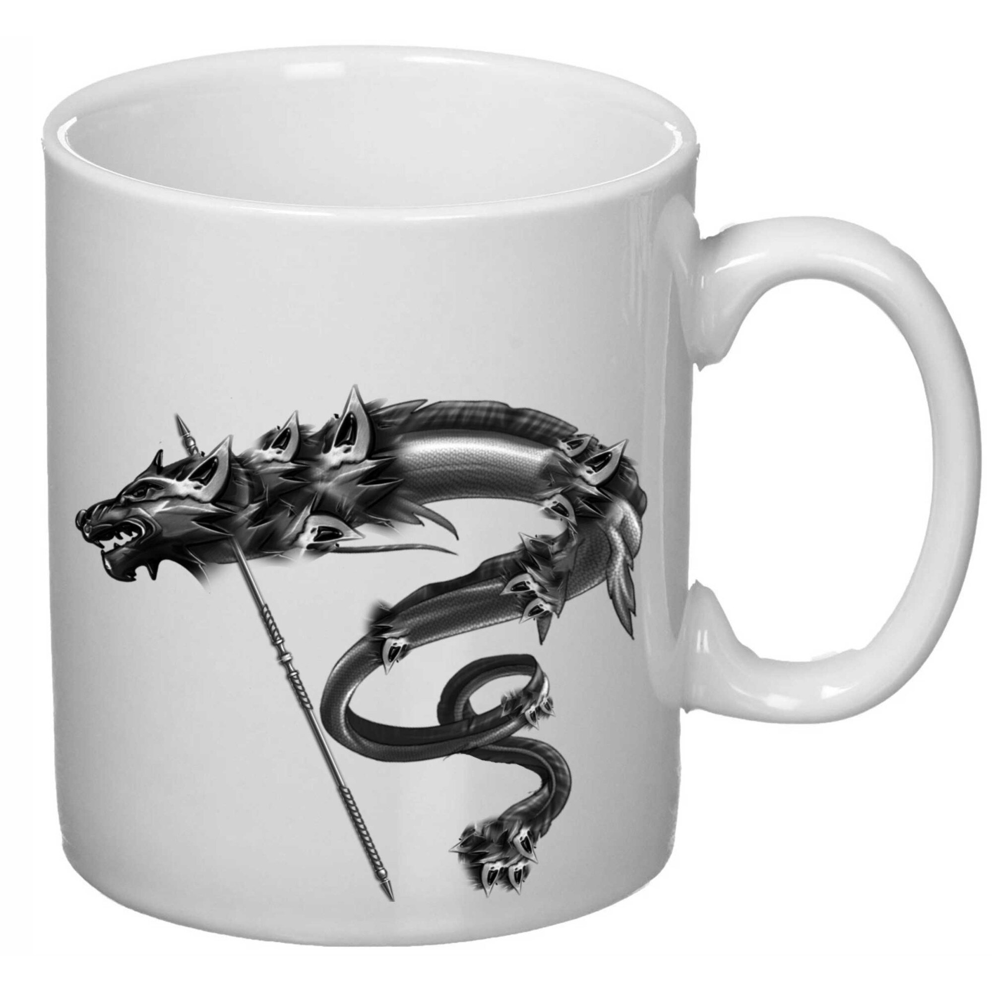 Cana personalizata "steag Geto-Dacii", Giftoro, Alba, 330ml - eMAG.ro