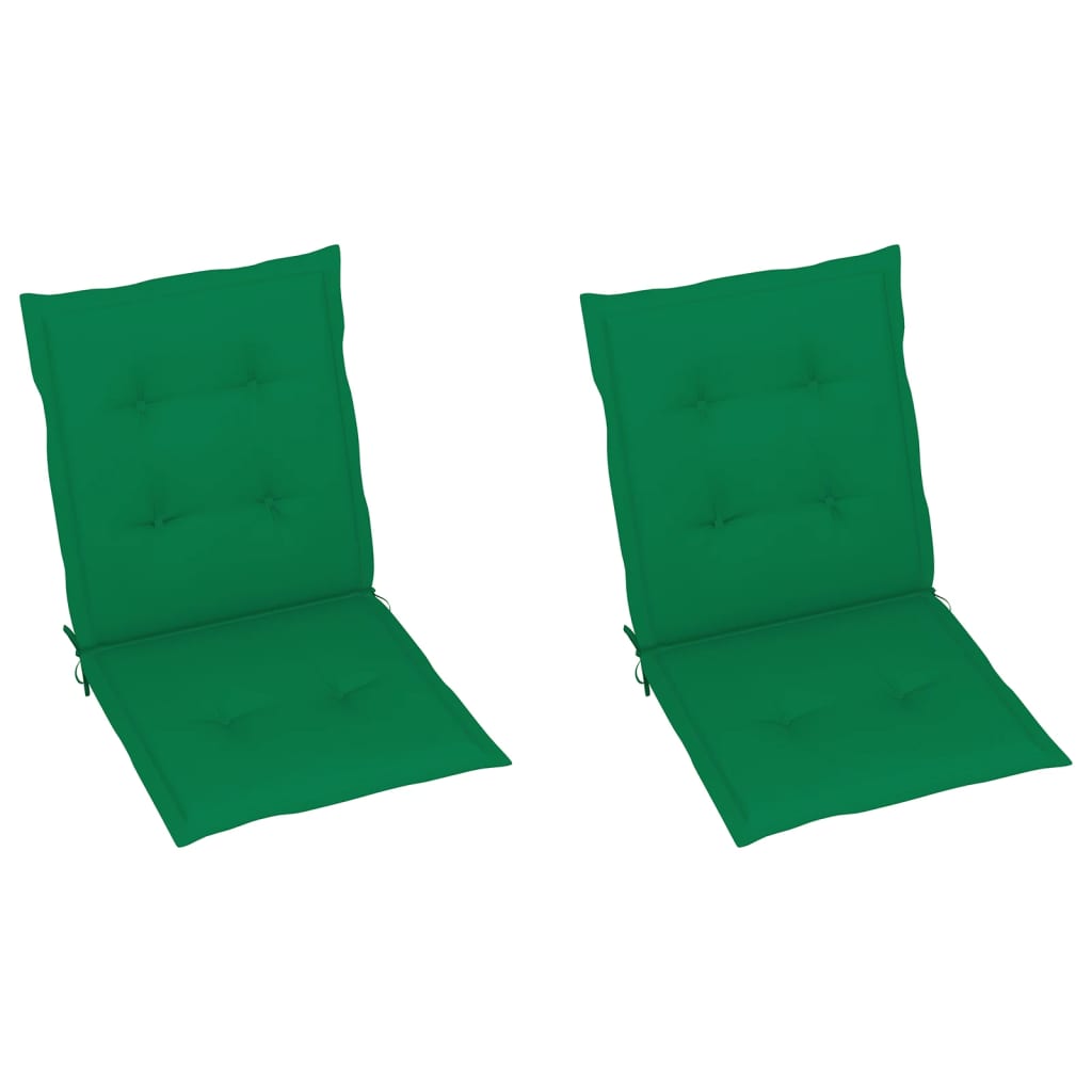 Set Perne scaun de gradina, 2 buc., verde, 100x50x3 cm, design ...