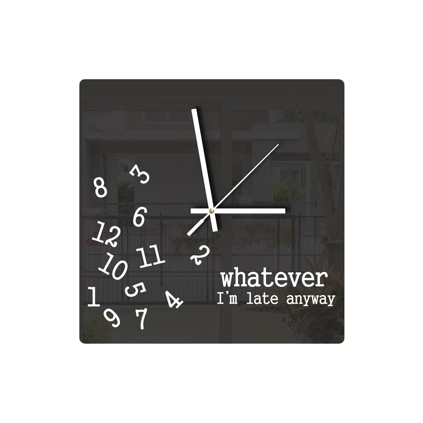 Ceas perete, Folina, model Whatever negru, 25 cm - eMAG.ro