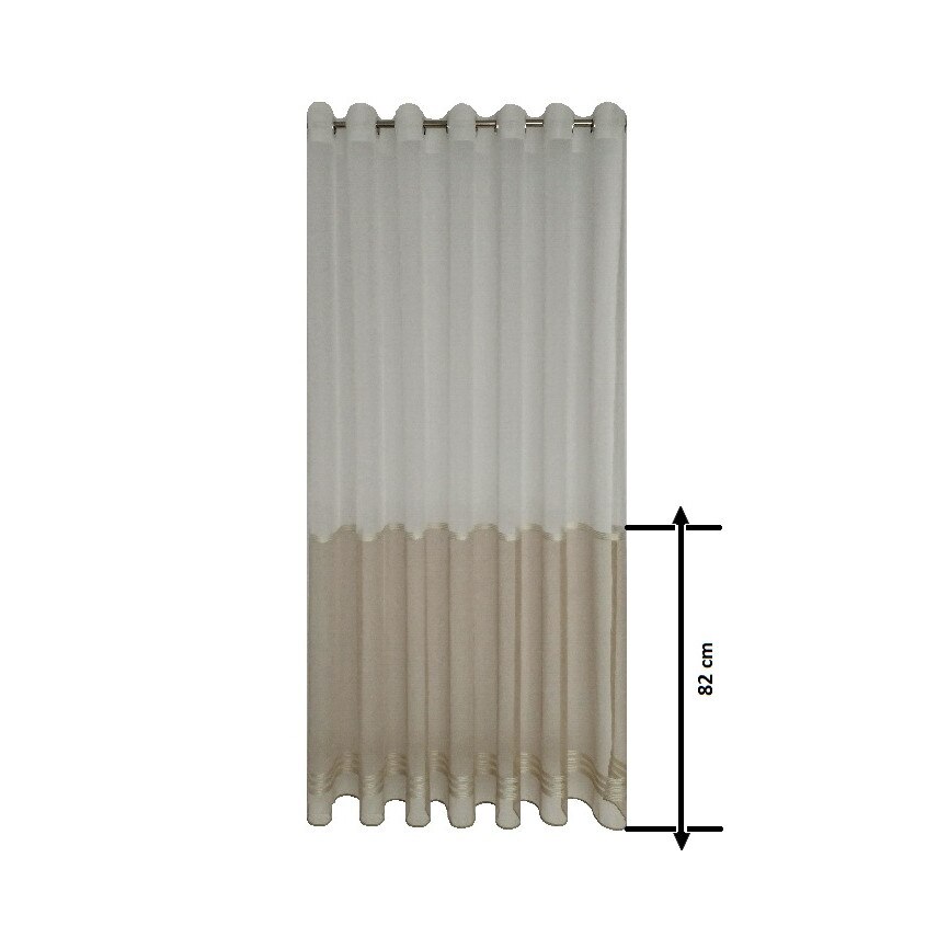 Perdea Canan-04 bej - L 400 x H 220 capse inox - eMAG.ro