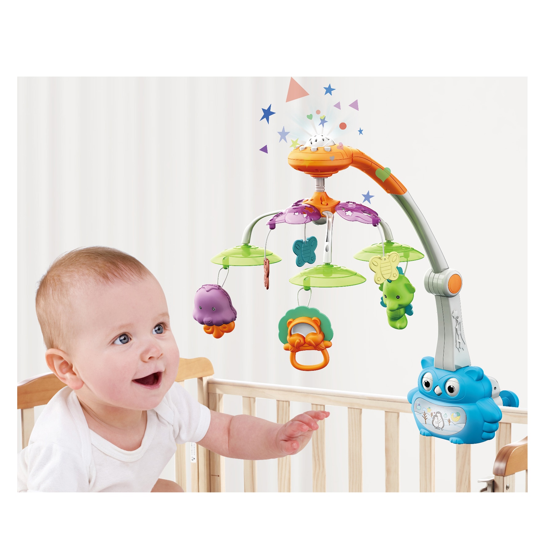 Carusel patut bebelusi Mappy cu proiector si sunete - eMAG.ro