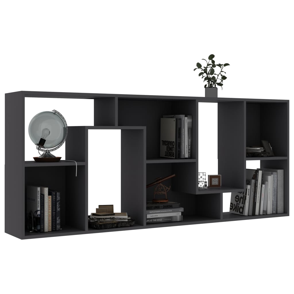 Biblioteca vidaXL, PAL, 67 x 24 x 161 cm, Gri - eMAG.ro