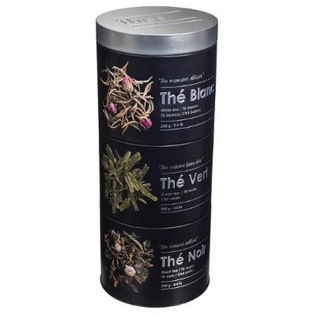 Recipient depozitare ceai Noire, metalic 10.8 x 26.3 cm - eMAG.ro