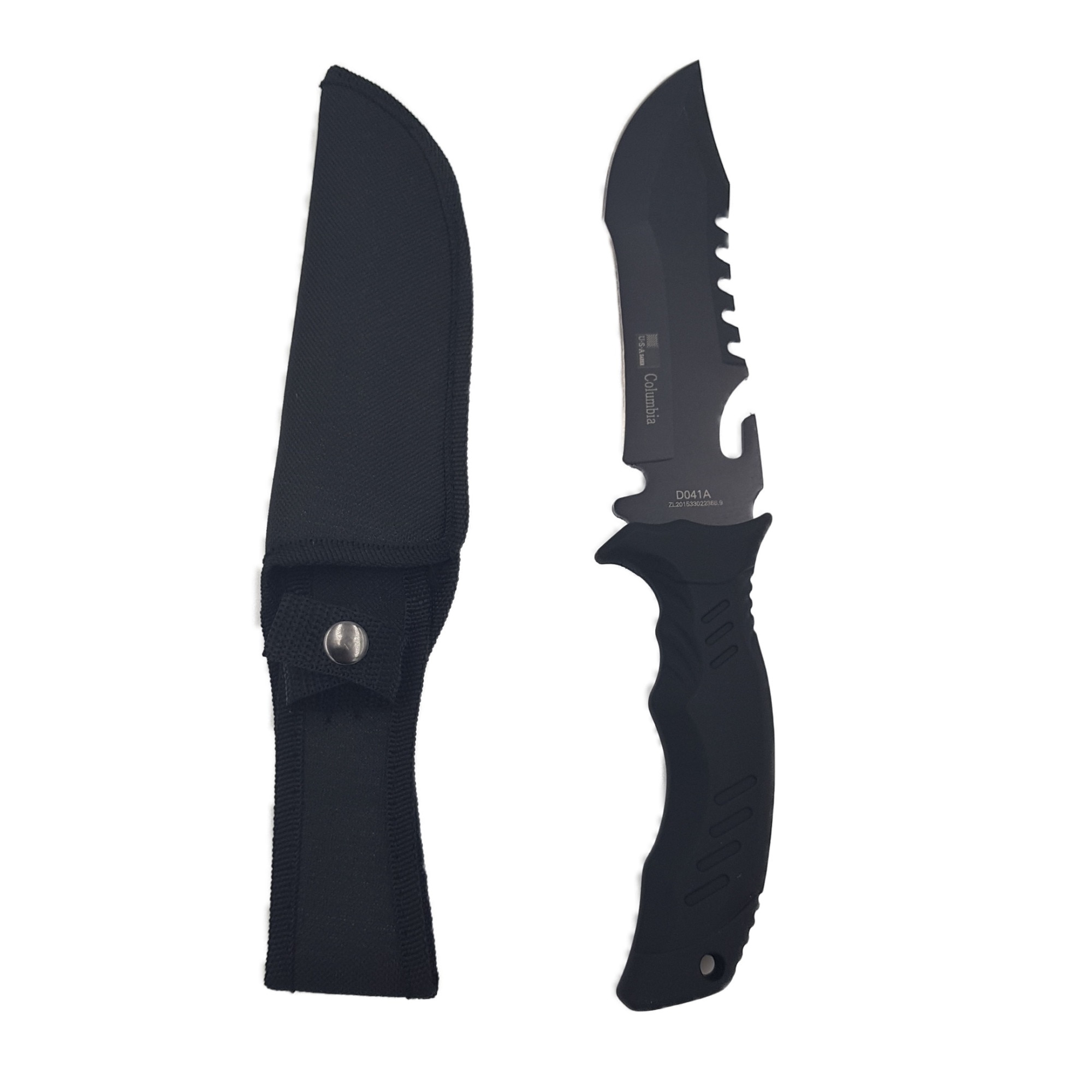 Cutit vanatoare Columbia 29 cm, maner plastic dur, husa, D041A - eMAG.ro