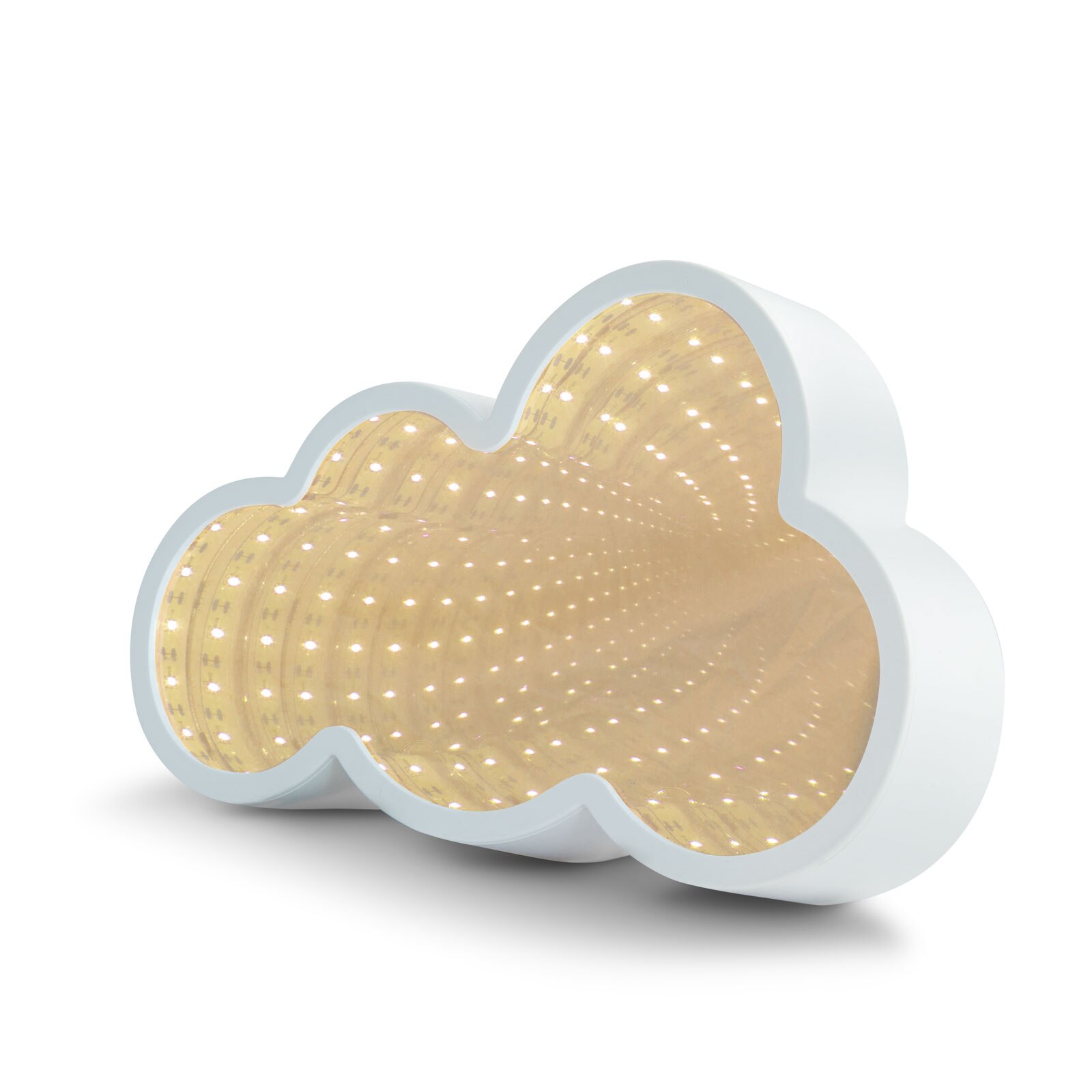 Oglinda cu iluminare LED, Vog und Arths, In forma de nor, 3 x AA, 19.5 ...