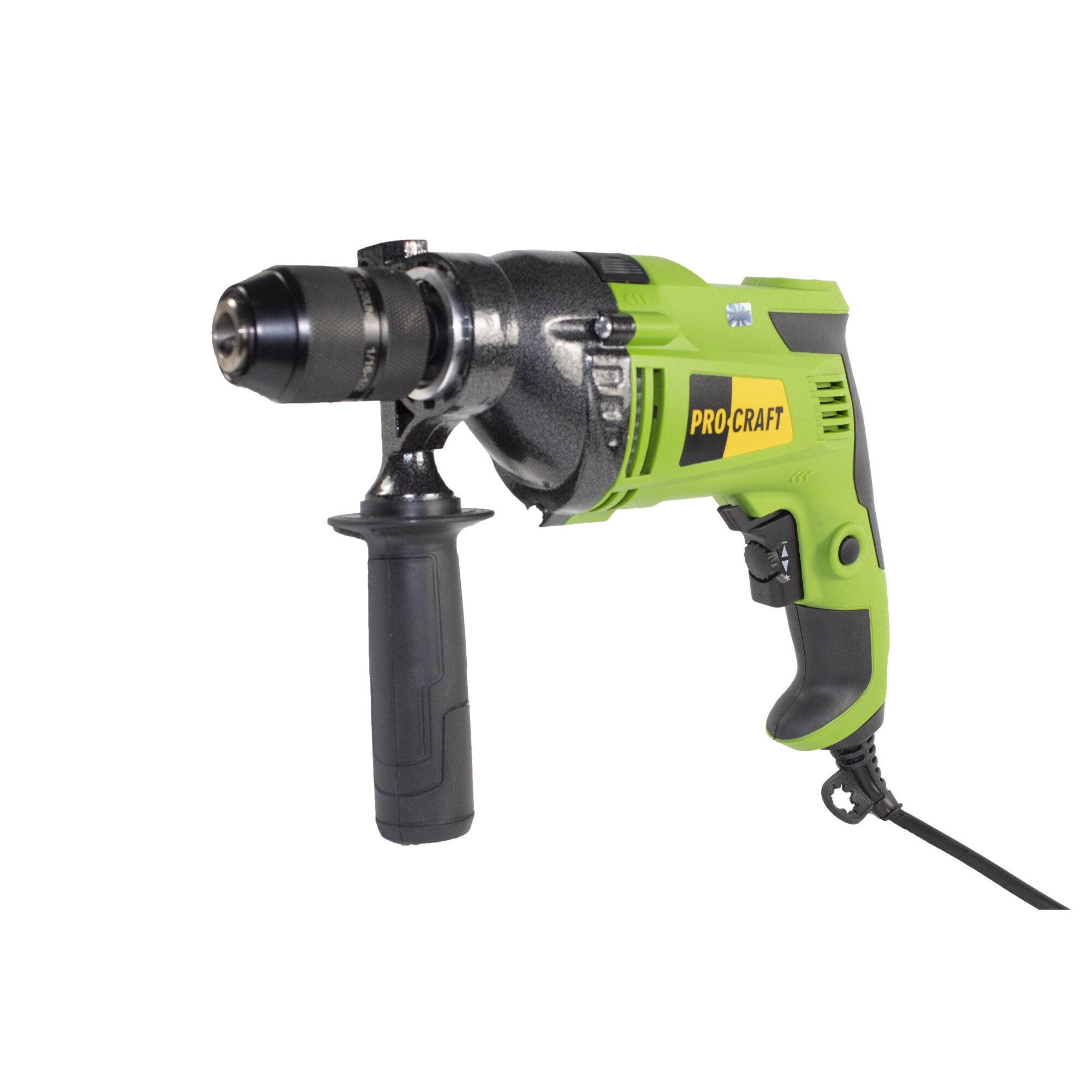 Bormasina cu percutie Procraft PS850, 0-3000rpm variator, 850W, Mandrina automata 13 mm, Model ...