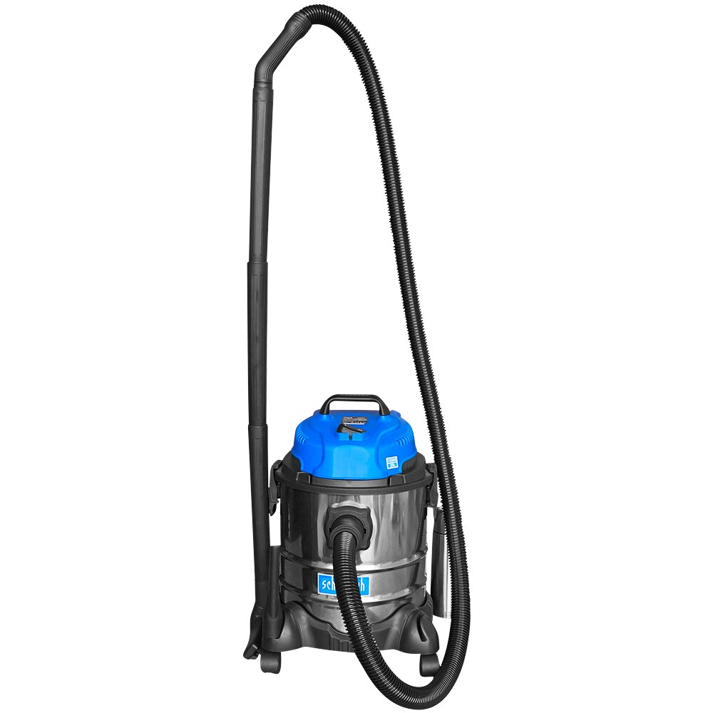 Индустриална прахосмукачка Scheppach ASP20-ES, Мокро / сухо почистване, 1200 W, Капацитет 20 л ...