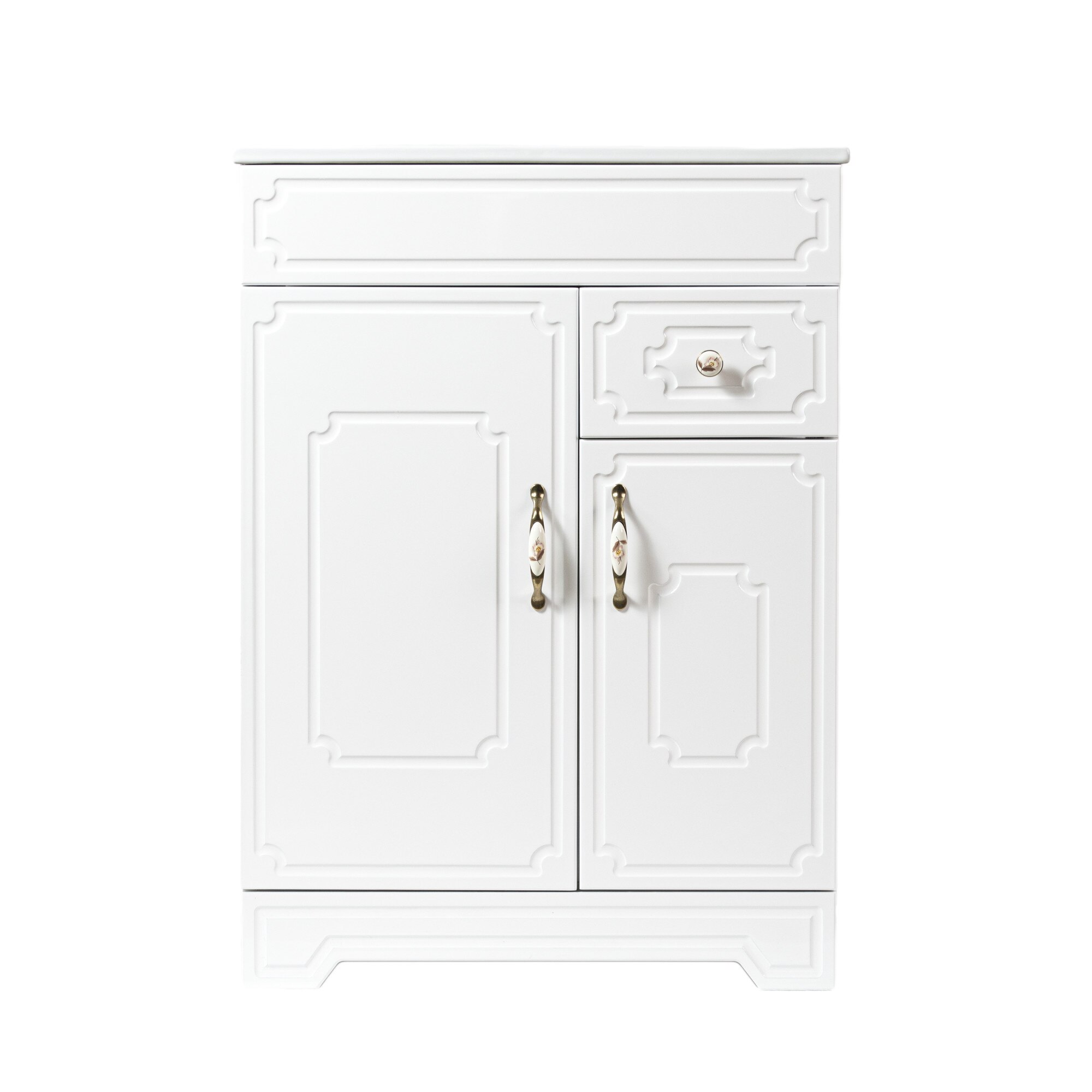 Mobilier baie cu lavoar,retro,mdf vopsit,alb lucios,2 usi,60x46X85 cm ...