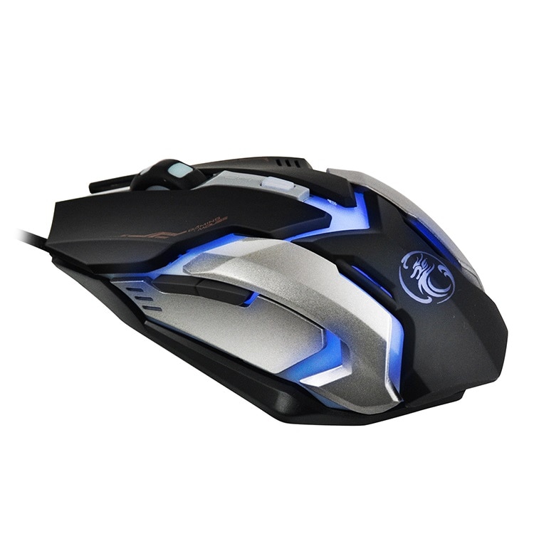 Мишка Gaming iMice V6 RGB осветление 4 цвята, 6 бутона, 6D, против ...