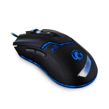 Mouse Gaming iMice X8 Iluminare Laser 4 Culori Cut Design, 6 Butoane ...