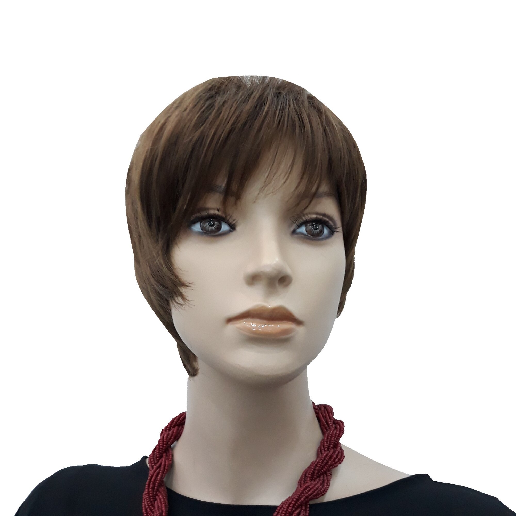 Peruca dama, fibra sintetica, cu aspect natural, saten, par scurt - eMAG.ro