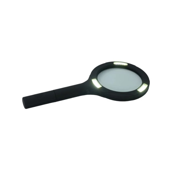 Lupa cu LED, 3W, 24 cm, neagra - eMAG.ro