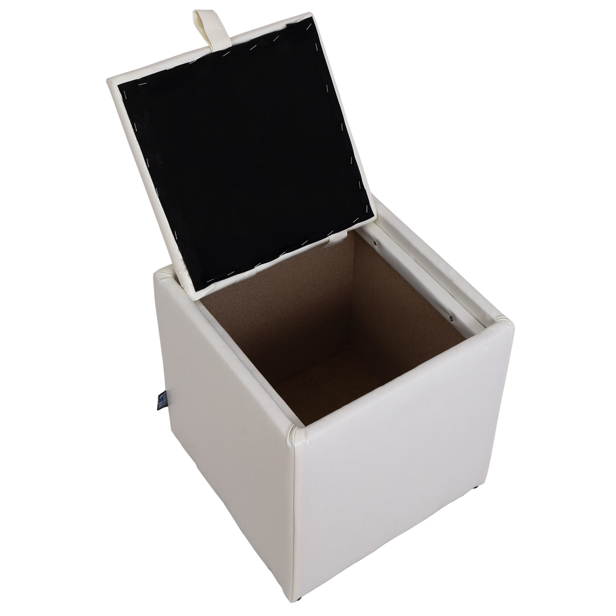 Taburet Box, piele ecologica Alb 37/37/41 - eMAG.ro