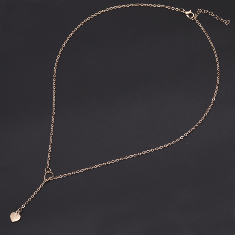 Colier inimioara COL 9993664 Auriu - eMAG.ro