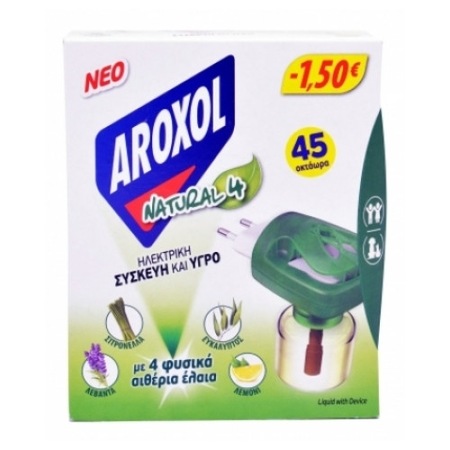 Aroxol Natural4 szúnyogirtó készülék + 22,5ml folyadék - eMAG.hu