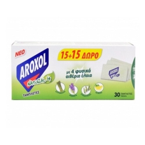Aroxol Natural4 szúnyogirtó lap 30 db - eMAG.hu
