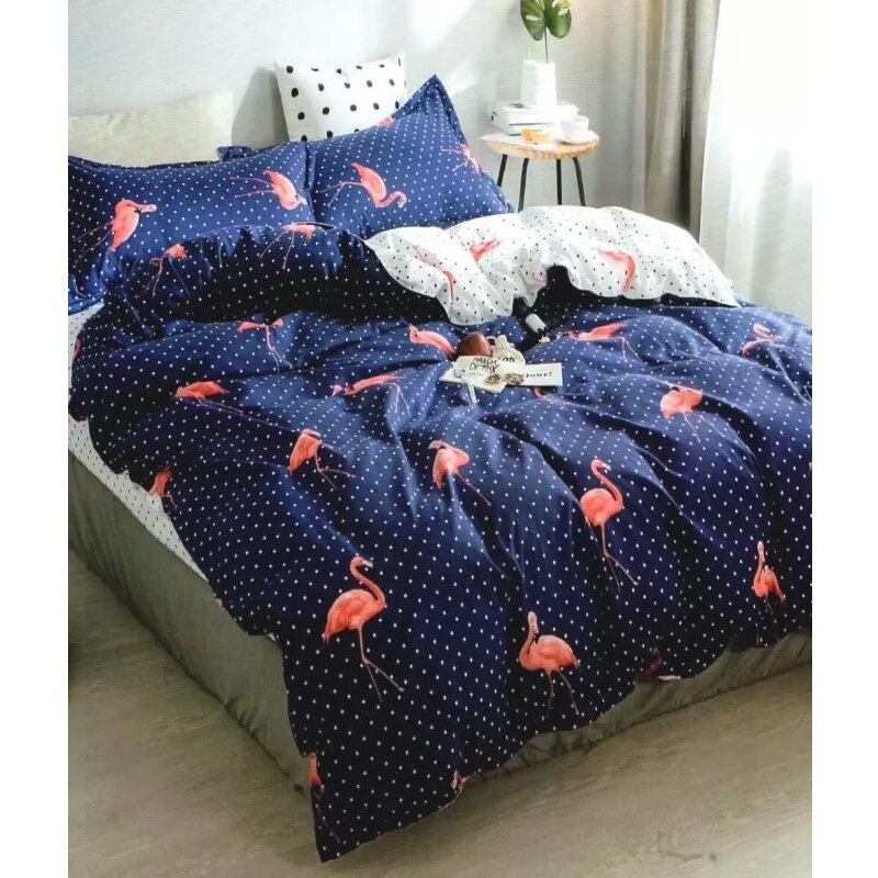 Спален комплект TM Flamingo, Фин памук, 6 части - eMAG.bg