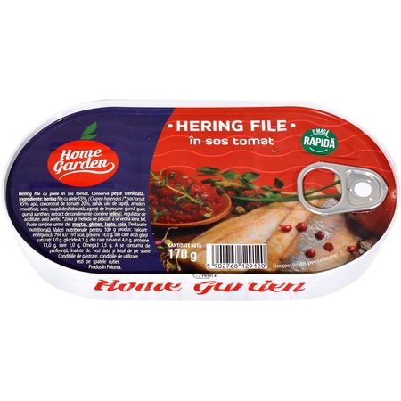Hering file in sos tomat 170g Home Garden - eMAG.ro