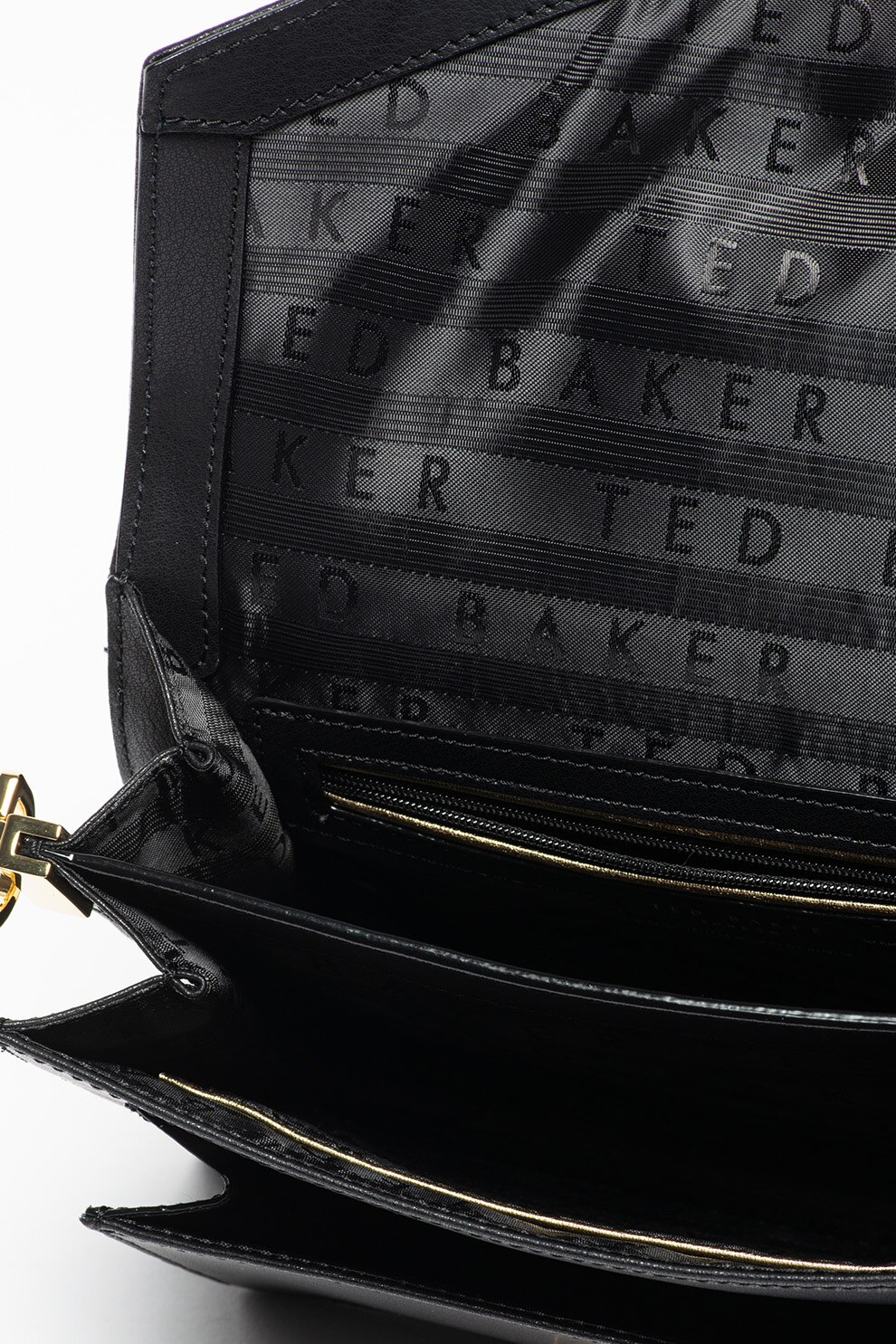 Ted Baker, Geanta crossbody din piele Kimmiee, Negru - eMAG.ro