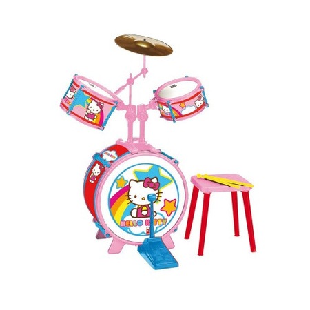 Instrument muzical Reig Musicales Drum Set Hello Kitty - eMAG.ro