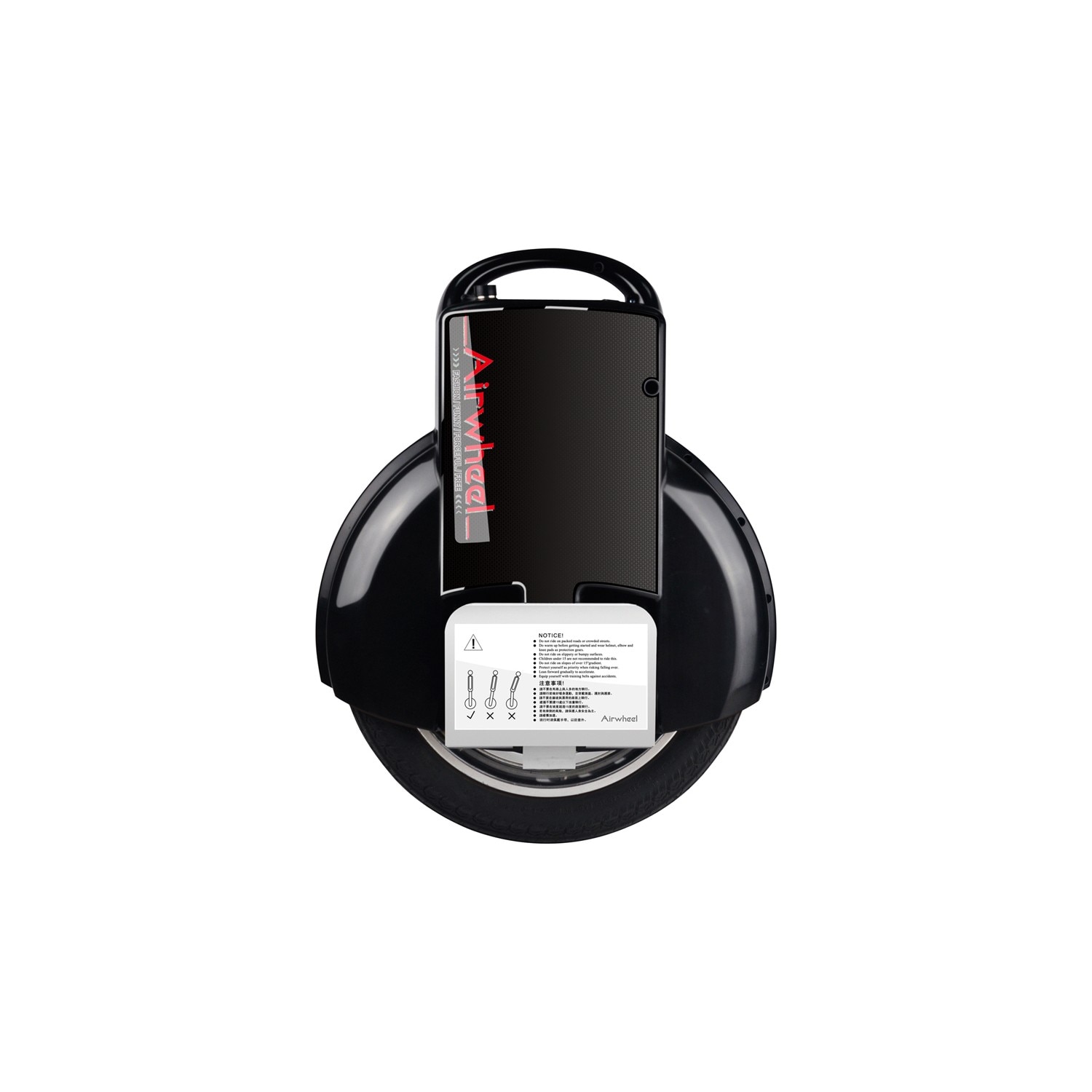 Monociclu electric cu doua roti Airwheel Q3 170Wh Black, Viteza maxima ...