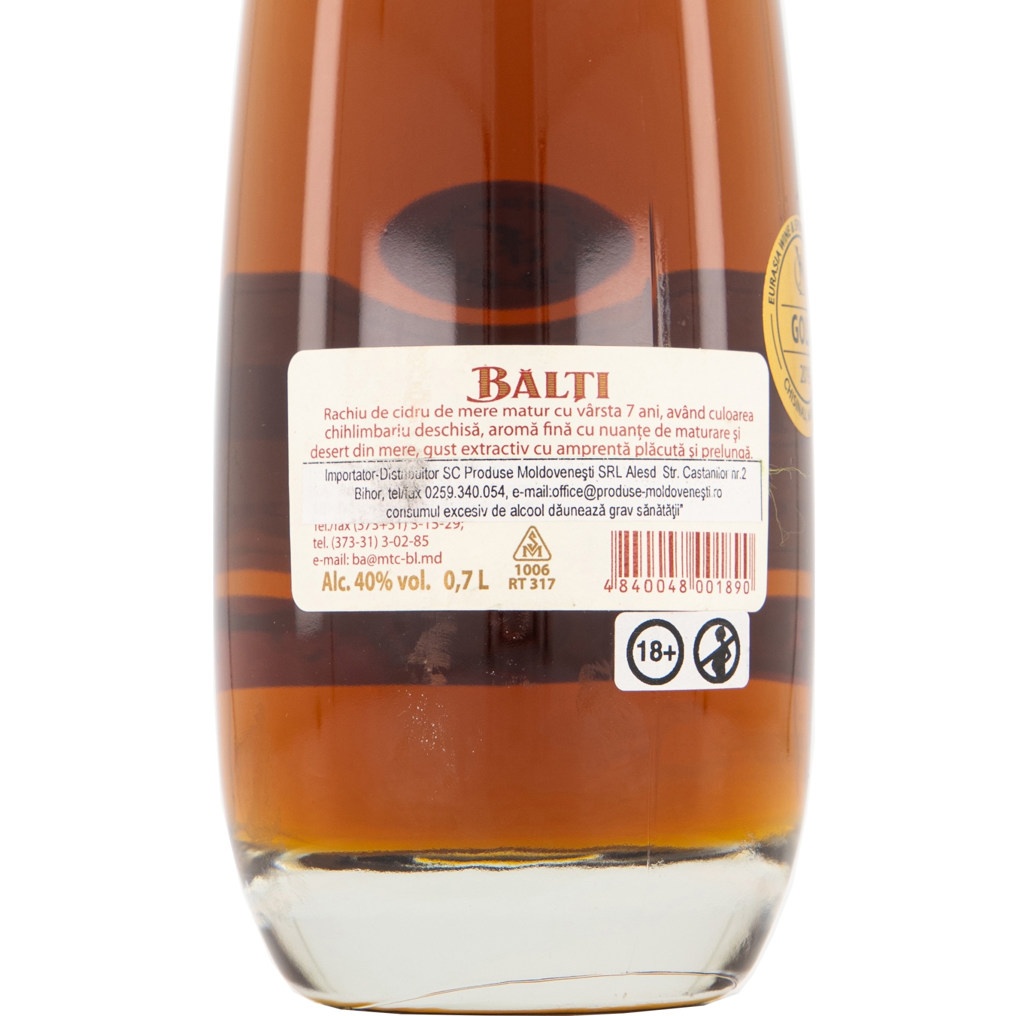 Rachiu Barza Alba Rachiu de Cidru de Mere XO 7 ani - 0,70L 40% - eMAG.ro