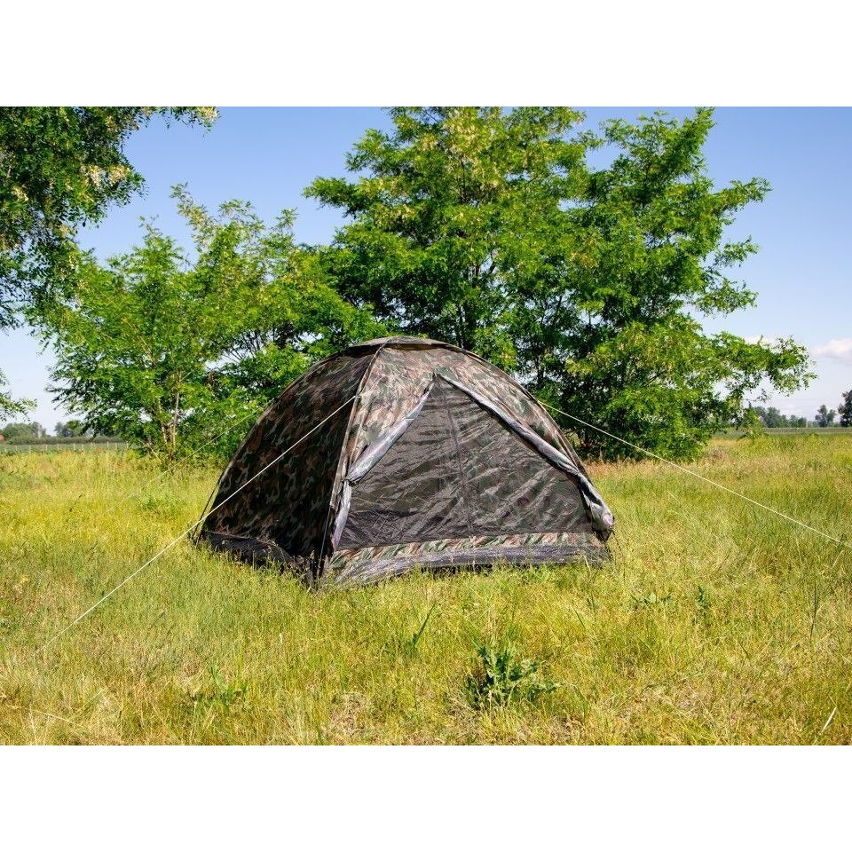 Cort camping 4 persoane, tip Iglu, Camuflaj, 200x200x130 cm - eMAG.ro