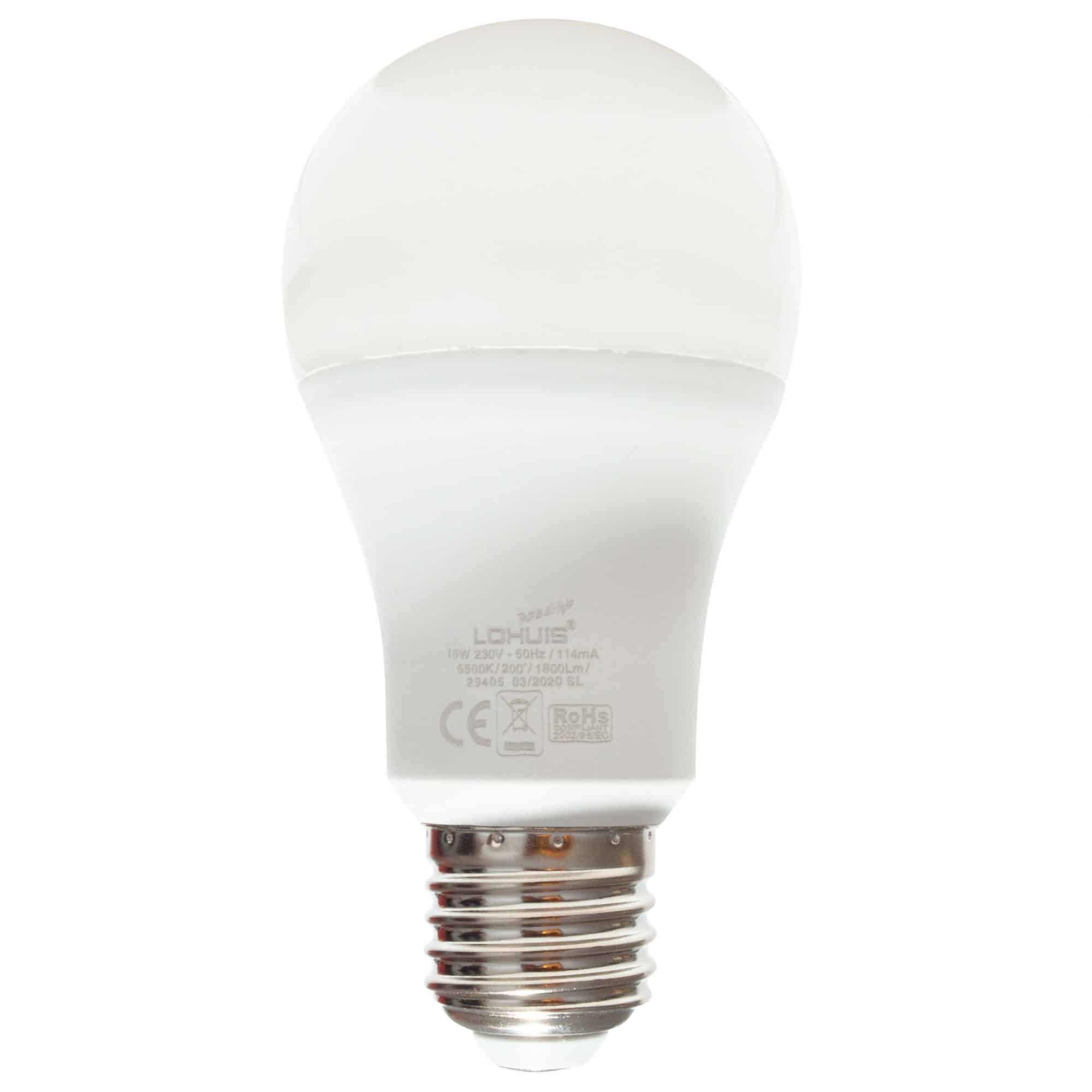 Bec LED LOHUIS, forma A60, E27, 15W, 25000 ore, lumina rece - eMAG.ro