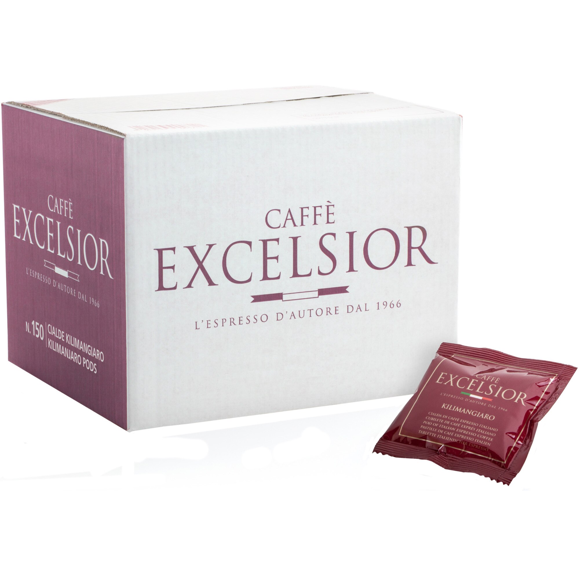 Paduri cafea Kilimangiaro Excelsior, 150 paduri, 1050g - eMAG.ro