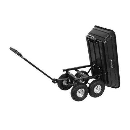 Carucior de gradina, basculabil, 300 kg, negru - eMAG.ro