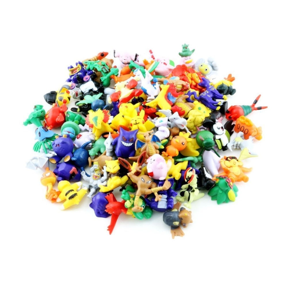 Set de 144 de figurine, Exlene, Din seria Pokemon, PVC, Multicolor ...
