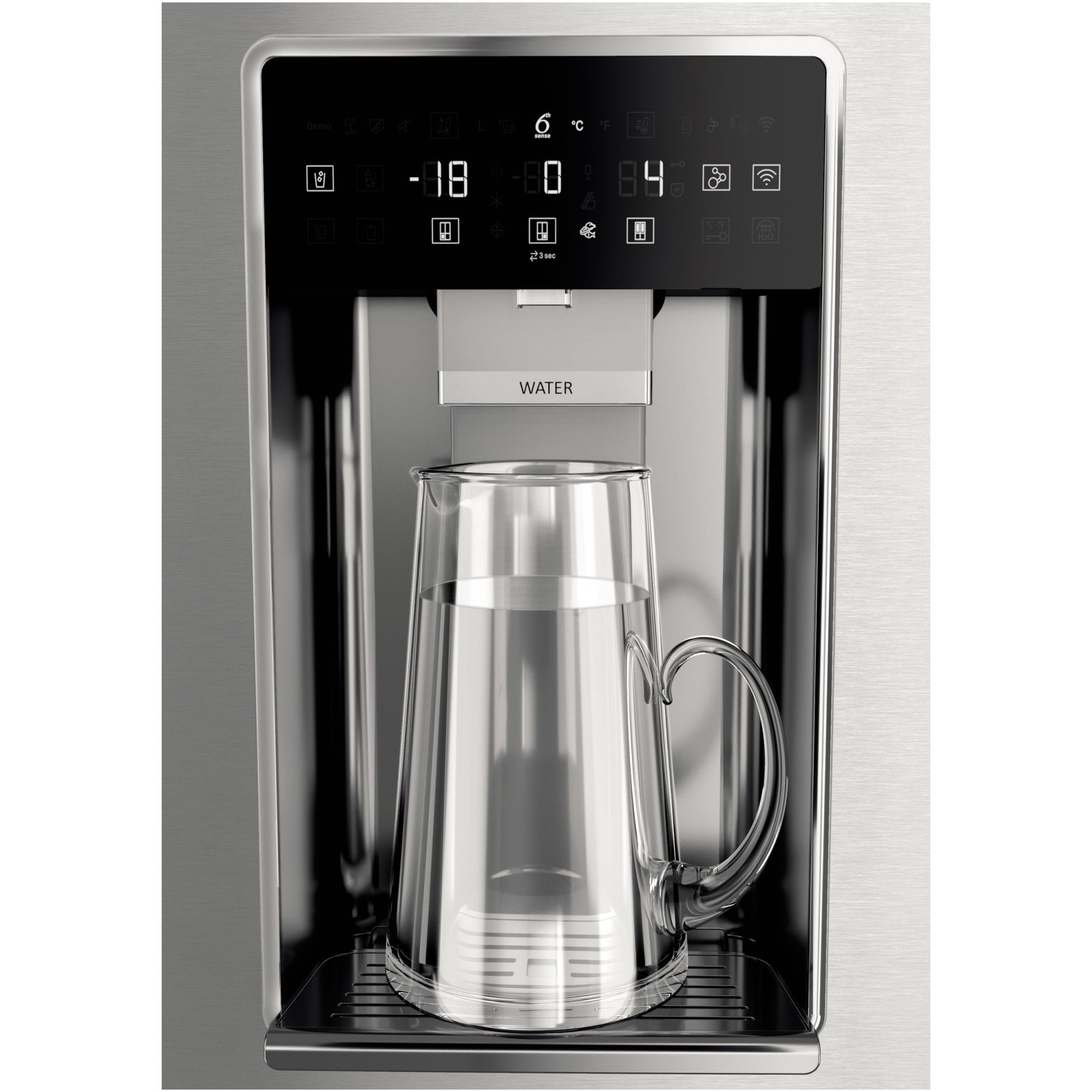 Side by Side Whirlpool WQ9IMO1L, 592 l, Full No Frost, Clasa F, Flexy ...