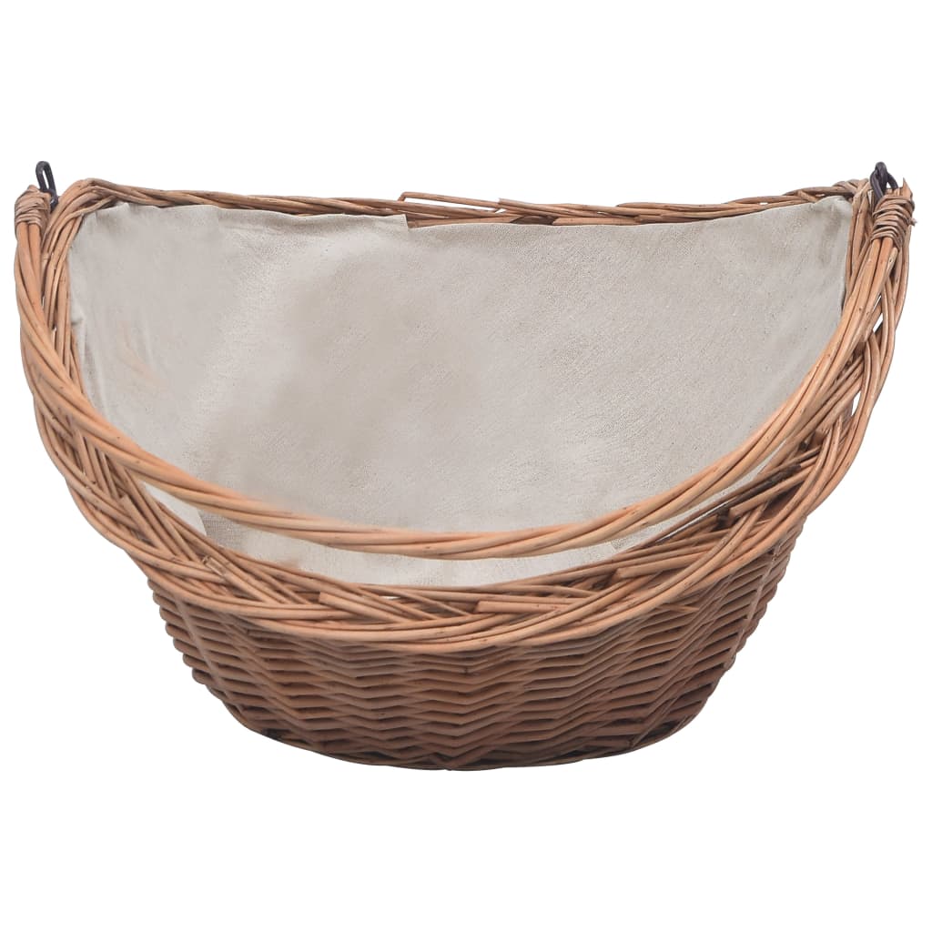 Cos lemne de foc vidaXL, Maro 60 x 44 x 55 cm - eMAG.ro