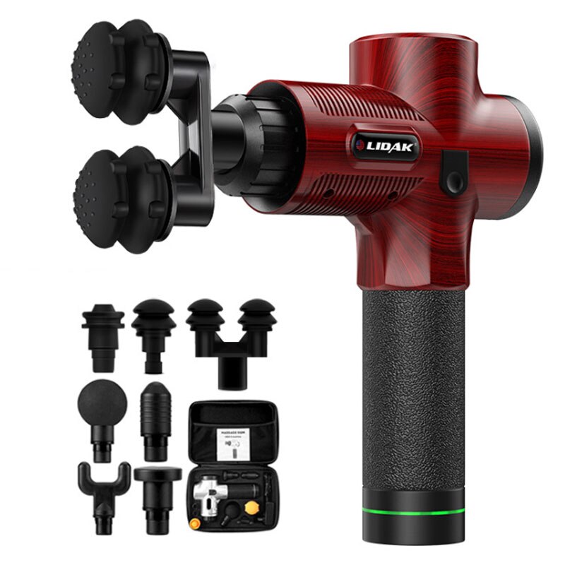 Aparat de masaj Gun 8 capete interschimbabile 30 trepte de viteza Cap ...