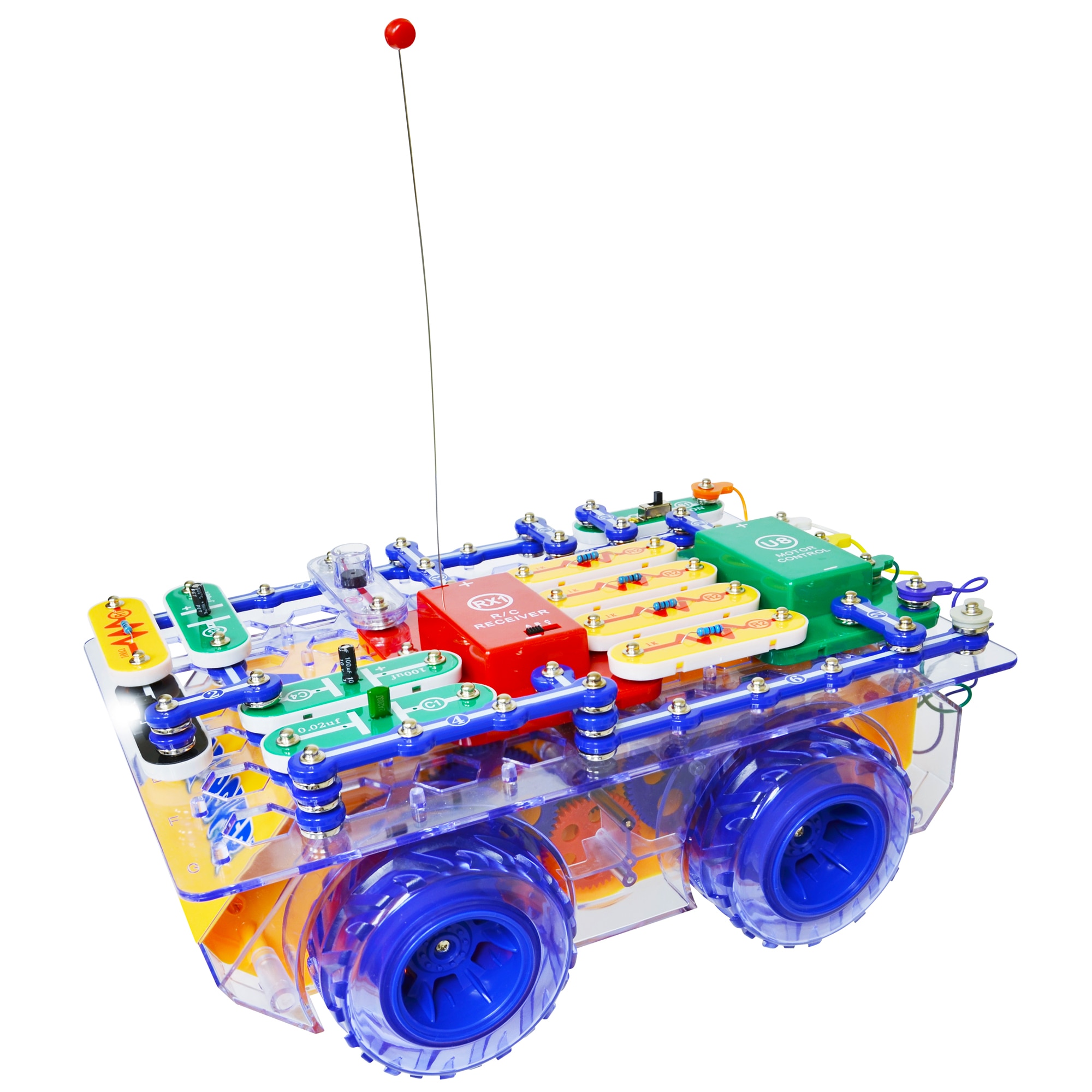 Masinuta cu telecomanda RC Elenco Snap Circuits Rover SCROV10 - eMAG.ro